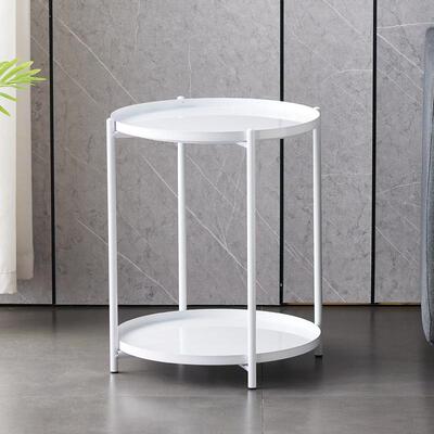 艺铁小圆桌KYS床头小桌几客厅拉沙发小茶几约版边几现代格登小角