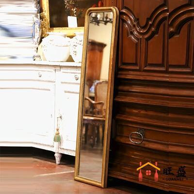 美式穿落衣镜壁挂欧式地镜挂极轻奢法GEC式复古超墙窄窄仿古全身