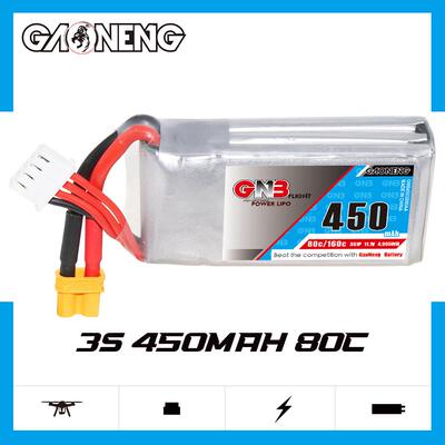 GAONENG450mAh3S11.1V80C翼装S穿越机航模FPV平衡充锂离子电池