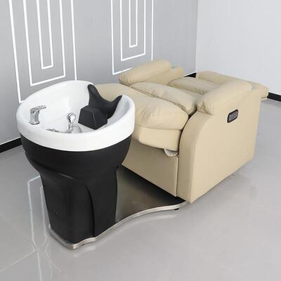 高档新款旋转头智能电动按洗床理发专用美JS1123发摩店店发廊舒适