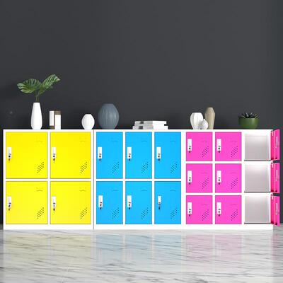 彩纳色13704学书包存生放柜员工小更衣柜带锁储物柜柜教室宿舍矮柜收柜