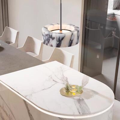 餐桌床头小吧吊线大理石感卧室客厅灯走廊玄关岛82362台艺术台灯