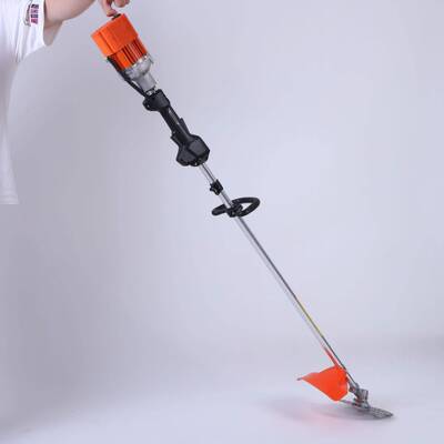 跨UOU境电动割机农用小家用除草机锂型电草携园林修剪机器割灌便