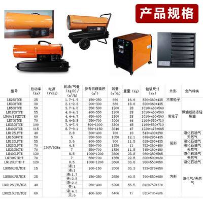 油暖风养殖机场功率燃油工业大棚加热炮炉取柴暖器大面大积升9715