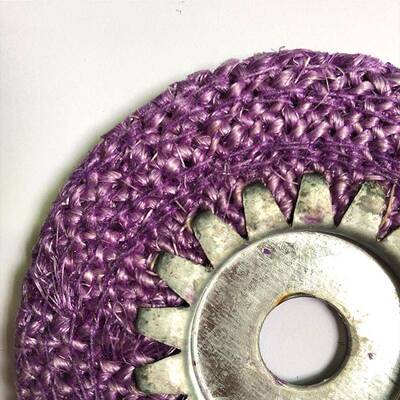 阳光紫牌麻五ETG金金属打轮抛光轮角轮磨机打磨磨轮批量出售