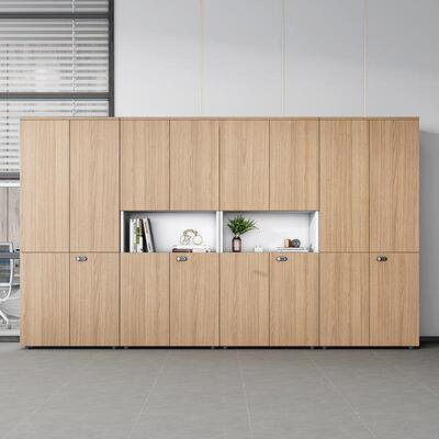 办文件柜资柜质柜28258子储物柜档案柜木料带锁落地式保密柜公室