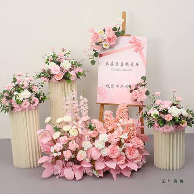 新F99TTJ6M款花交车仪式套装婚礼堂装饰4S店氛围艺感饰迎宾成品花