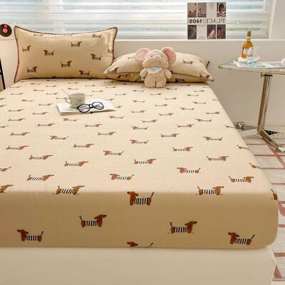 2025新款全棉双纱床笠层10纯棉床罩GMJ儿童0床垫保护罩隔脏防床尘