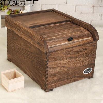 实木储米箱防虫潮装米桶盒子缸箱面米家防用小JKC号中国无日式