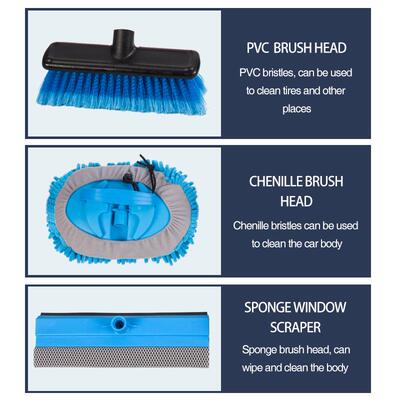 长杆可分节车清刷洗车刷洗套装汽车洁刷洗车工具AD-08141洗车抹布