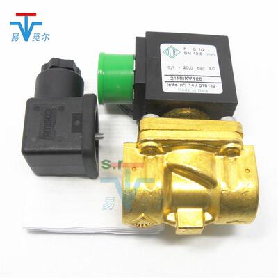 意大利ode电磁阀121h08kv242LQZ分dn154V蒸汽黄铜两通电磁开关阀