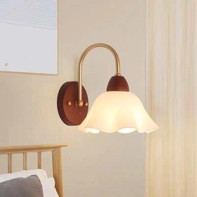 床头9494灯床ins风壁高颜值灯婴儿卧室桃木色头过道灯卧室桌胡面