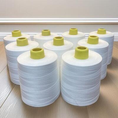 100卷线02高4速缝fBnj13HQ纫线800码工业绗缝机线大卷黑线白平车