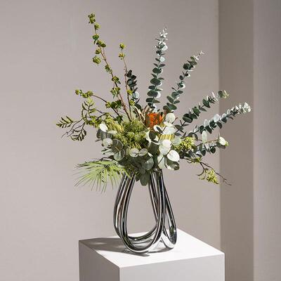 匠十三高级不锈钢柜几何金感属花器简摆约现代创意几何电YB-DZ-HY