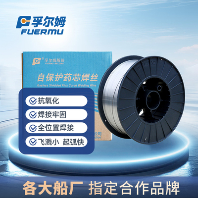 孚尔姆气体保护专用焊丝药芯二保焊丝0.8/1.0/1.2mm碳钢无气自保