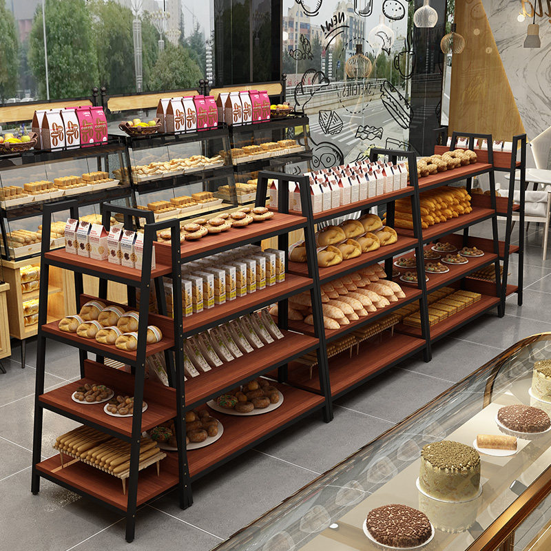化妆品中岛柜自由组合双面货架超市零食展示柜母婴鞋店置物台收纳