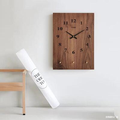 桃黑胡钟表带加挂衣钩电表箱装JKV饰画竖款衣架挂钩遮挡挂胡桃箱