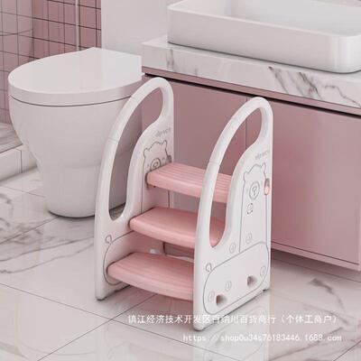 儿洗童阶脚踏凳宝宝洗HXN手台脚漱台踩凳卫生间楼梯凳子垫脚凳带