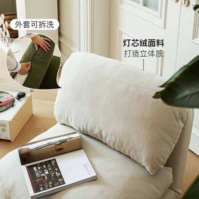 懒人沙发人靠类狗窝可躺可客厅CNT阳台卧室榻榻米叠背沙可压缩睡