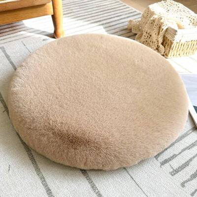 毛绒蒲团坐垫椅禅垫榻榻垫式圆形地垫修打日坐拜佛坐UGU墩飘窗屁
