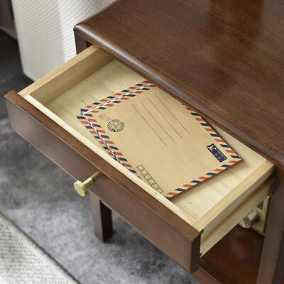 桌家北逸实木边几28233欧轻奢角几床头简约小桌子茶几意边创桌沙