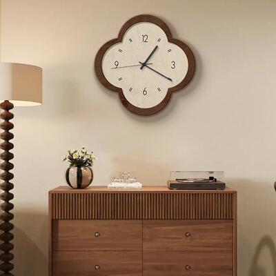 式中古风餐厅挂墙时钟网创意感厅家客用法F9778HH5装饰挂钟艺红术