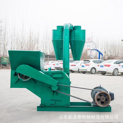 锤片式秸粉碎动机自进料秸秆粉碎秆机沙克设AWL龙除尘备