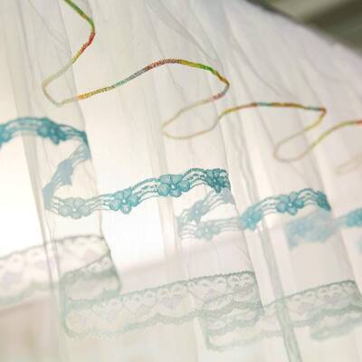 宫落用地蚊帐家1.BAA2米1.5m廷主风宫廷夏季支公架加密三开门纹帐