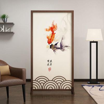 新中式进关门厅屏风玄隔茶室酒店客厅书房办公家用EET入户遮断联