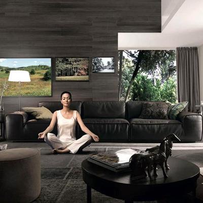 意大利极简发高沙端沙发轻奢创x意大黑BRD牛bater沙设计发师夏图