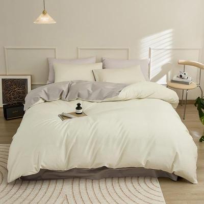 四件100纯被棉全棉床单床笠PCE被罩套床上用套品床三件品套4四季