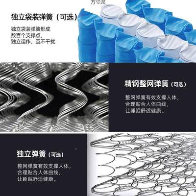 弹簧床垫家用垫LJI20cm厚椰棕硬.垫乳胶软垫1米81.5m经济型床厂