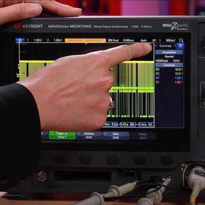 是德示波器DSOX3012G/3022G高清触摸屏手持2通道多功能数字示波器