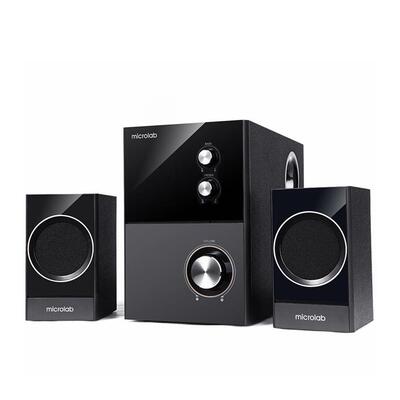 Microlab麦博音箱m4002.1多媒体有源音箱木质低音炮桌面电脑音响