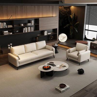 轻奢发户型客厅简约双人沙三人公寓服装店出租屋休小息区MWQ接待