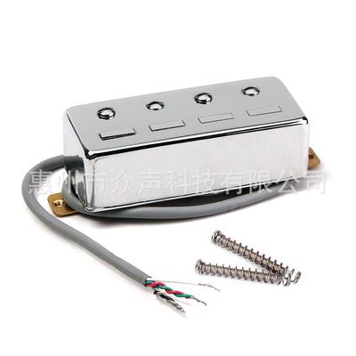 铬色铜4PRL弦壳贝拾音4芯线斯吉他配件拾音器器