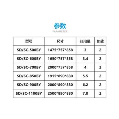 星（XINX）冰柜G商用大容量卧式单冷柜SD/SC-059BYE270超星市组合