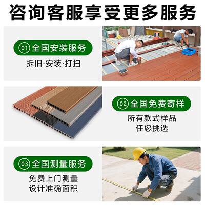 10*30塑木GJD地板庭院在阳线压花木纹4自铺露塑台室外台木地台pvc