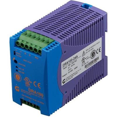 勤发ChinfaDRA100-24A导轨电源输入90-264V输出24V4.2A100W