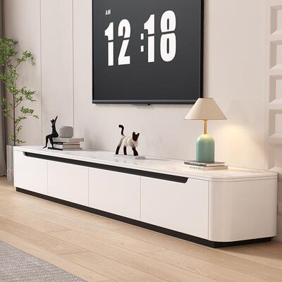 岩板电视柜茶23647几组合简约代客台厅现家用地户型落地实木电视