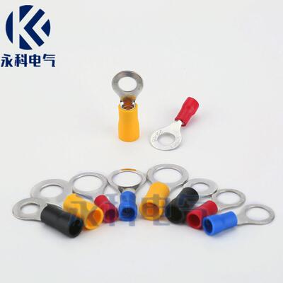 圆形RDIO冷端子RV1.2型5-8圆形预绝接线端子铜压鼻子RV缘1-8