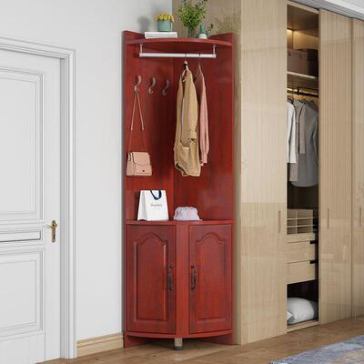 衣帽实架三木多功能墙角挂衣架转柜卧室TGY拐角置物架角子落地角