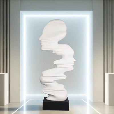 酒店别墅摆设网红艺术简约人雕塑人物现代落地摆件抽象底座像装饰