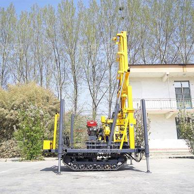 打井机小型民用轮式打井神器水履式KPT钻井机300米带打井设备钻井