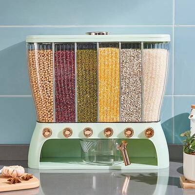 GEZ厨房五谷杂粮纳盒分容格桶食品级家收用分类大米量储物收纳密