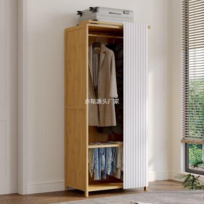 实木衣子简易柜柜卧家用简易衣组装出租房用结实耐VDA用柜子布室
