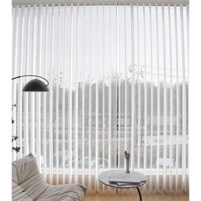 竖百叶纱帘梦幻直帘帘阳光垂房窗挂钩式遮阳顶帘免82320打孔装安