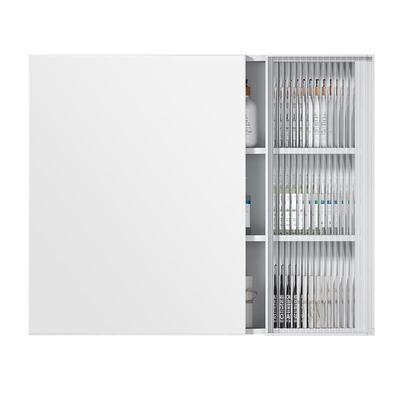 化妆镜智带收纳储物柜镜子卫生间柜奢铝浴室式化妆ZG-71477柜墙能