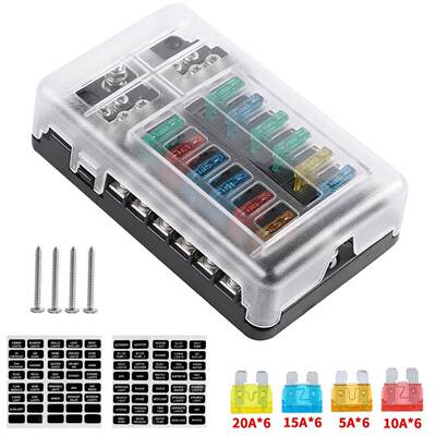 热销款2路险保盒带指EDK示1灯带负极汇线排一体式丝带保险丝