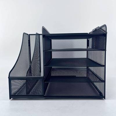 五层文架金属A4文件框物办物公室桌面置架文73943件架客厅收件纳